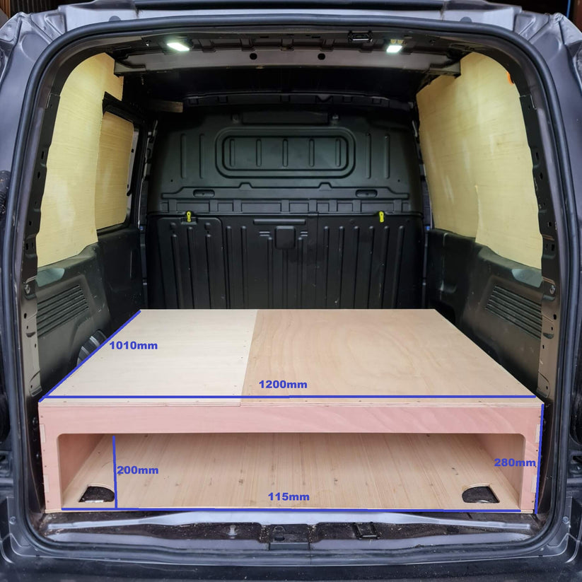 Ford Transit Connect Half Van False Floor | Raised Underfloor Storage